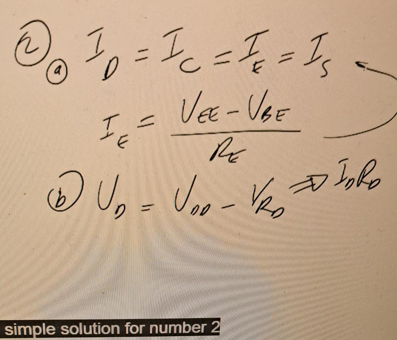 Solved 2. GIVEN: Current-Source Bias SOLUTION:(2) (a)IDIE | Chegg.com