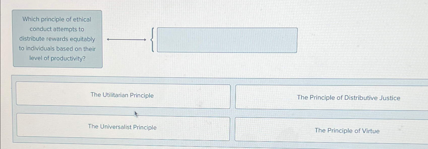 Solved Which principle of ethical conduct attempts to | Chegg.com
