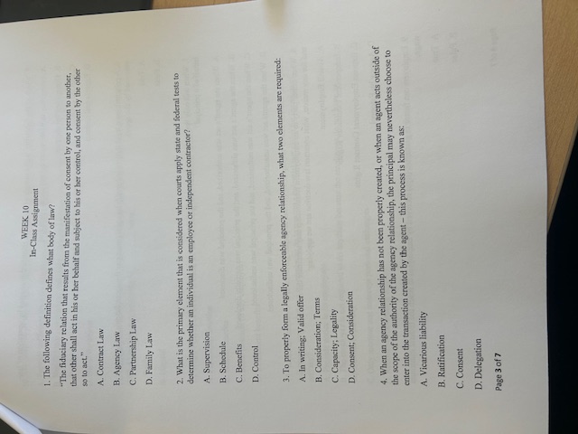 Solved WEEK 10In-Class AssignmentThe following definition | Chegg.com