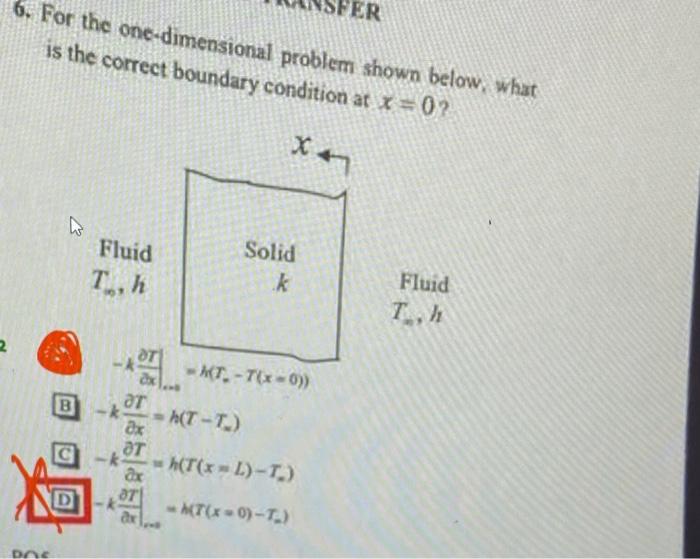 Solved 6. For the one-dimensional problem shown below, what | Chegg.com