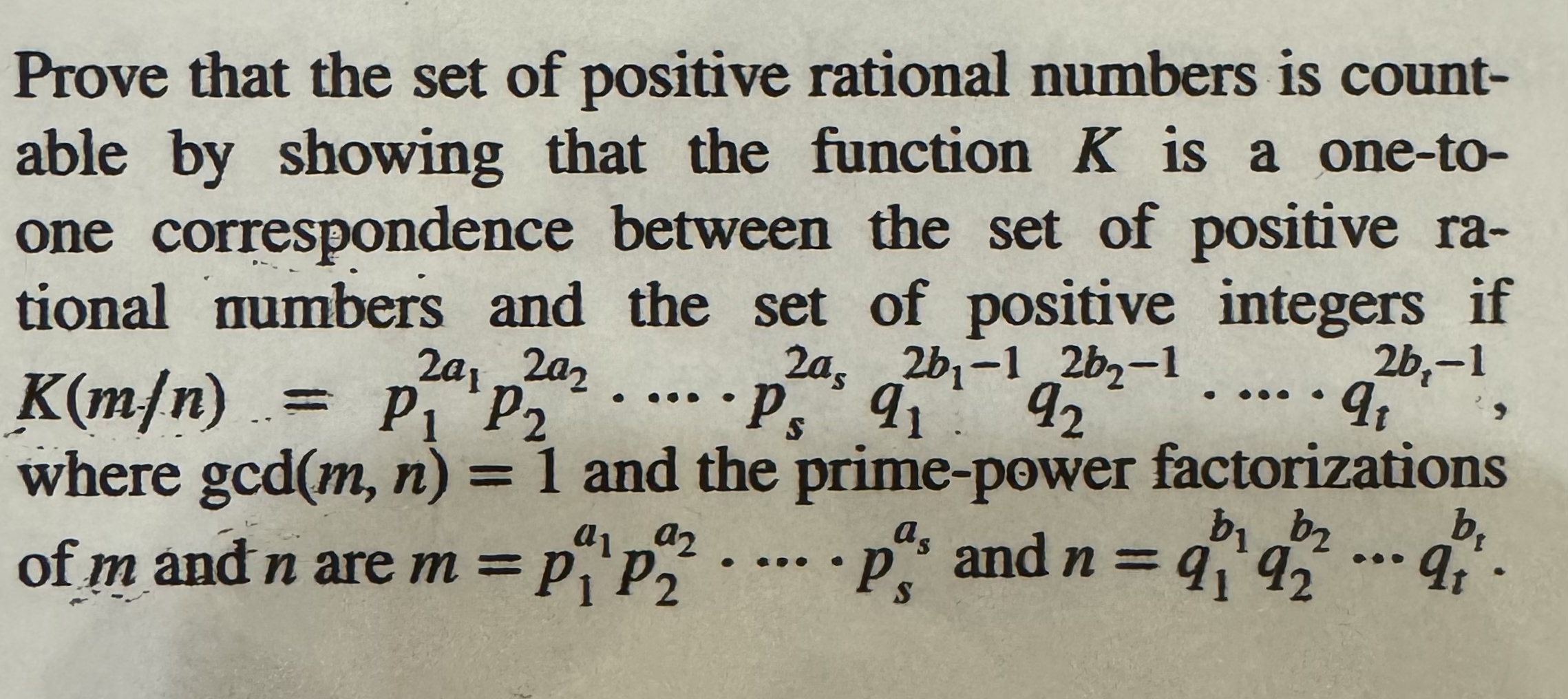 Solved Prove that the set of positive rational numbers is | Chegg.com