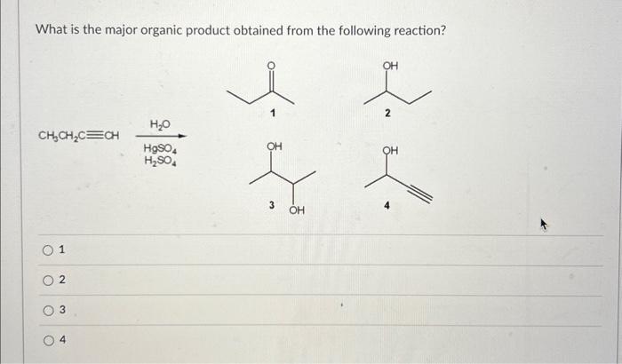[Solved]: What is the major organic product obtained from t