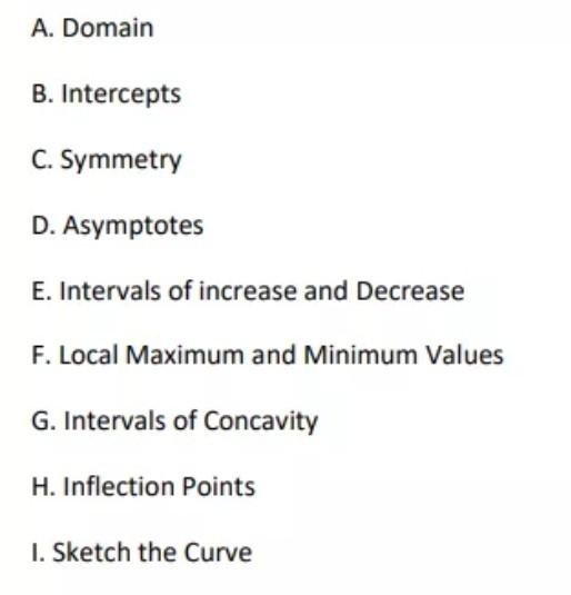 Solved Use The Curve Sketching Algorithm From Class To
