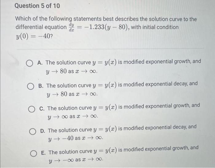 Solved Which of the following statements best describes the | Chegg.com