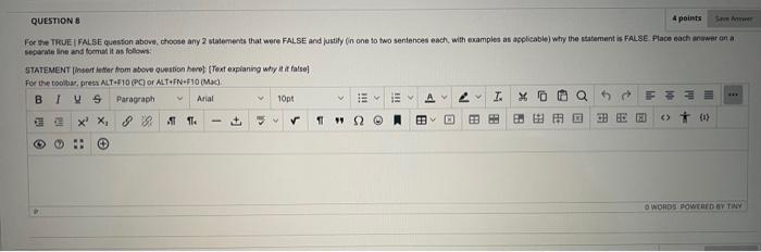 Solved Indicate whether each statement below is true or | Chegg.com