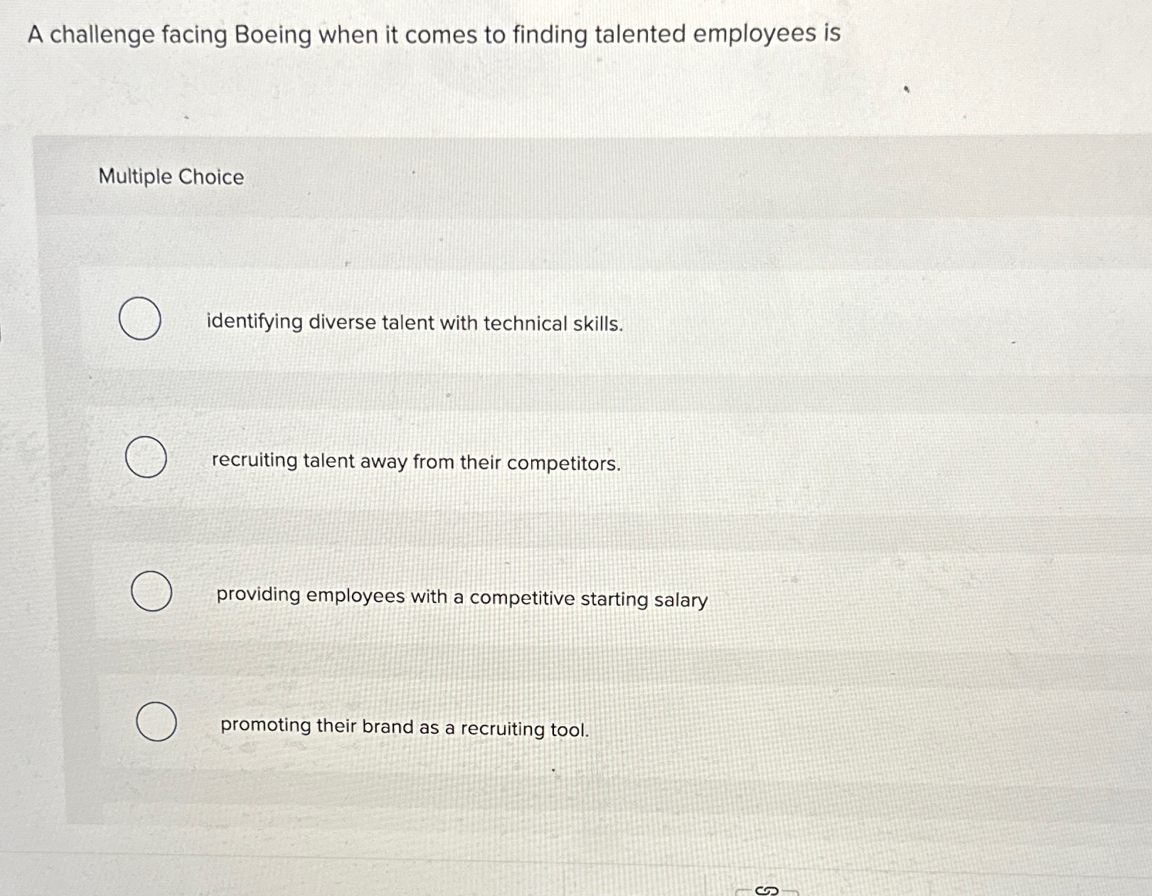 Solved A challenge facing Boeing when it comes to finding | Chegg.com