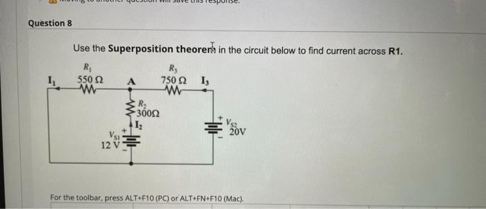 Solved For the circuit shown below, use Thevenin's Theorem | Chegg.com