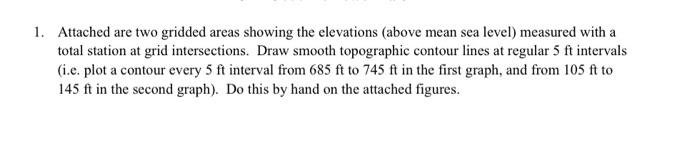 1. Attached are two gridded areas showing the | Chegg.com