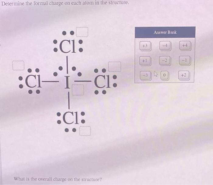 Solved Determine the formal charge on each atom in the | Chegg.com Solved Determine the formal charge on each atom in the | Chegg.com