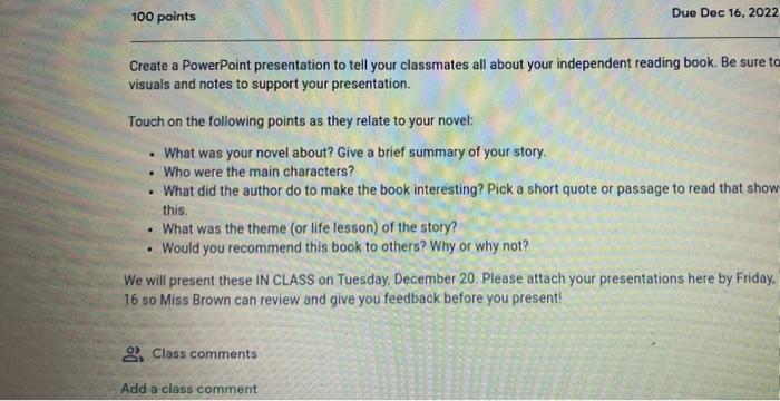 Create a PowerPoint presentation to tell your | Chegg.com