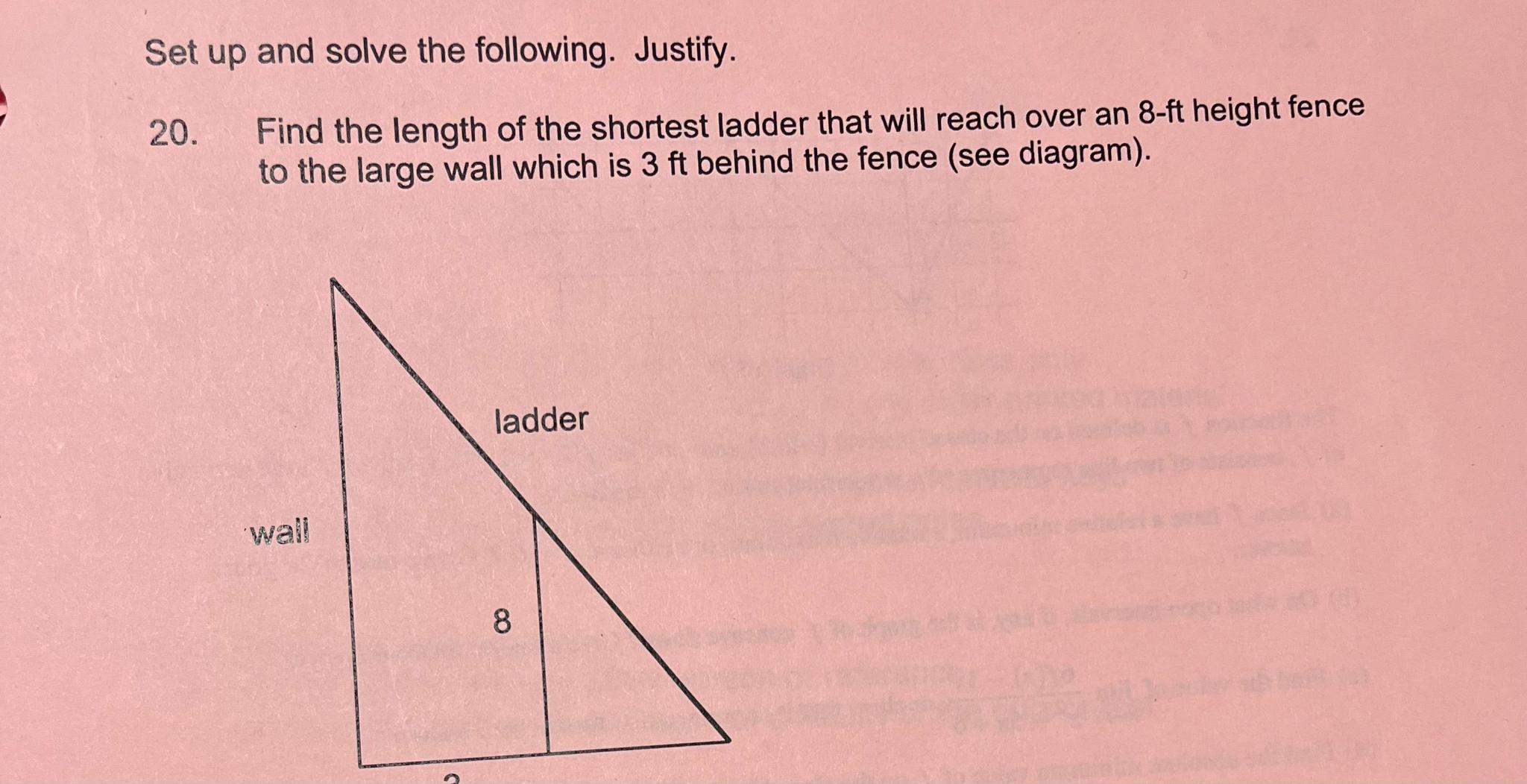 Solved Set up and solve the following. Justify.20. ﻿Find the | Chegg.com
