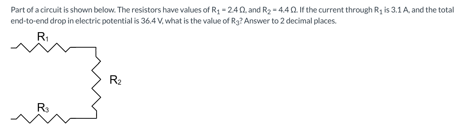 Solved Part of a circuit is shown below. The resistors have | Chegg.com