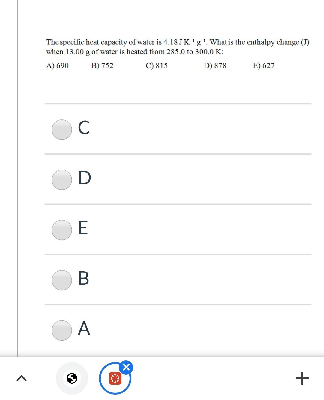 Solved The specific heat capacity of water is 4.18 J K-1 1. | Chegg.com