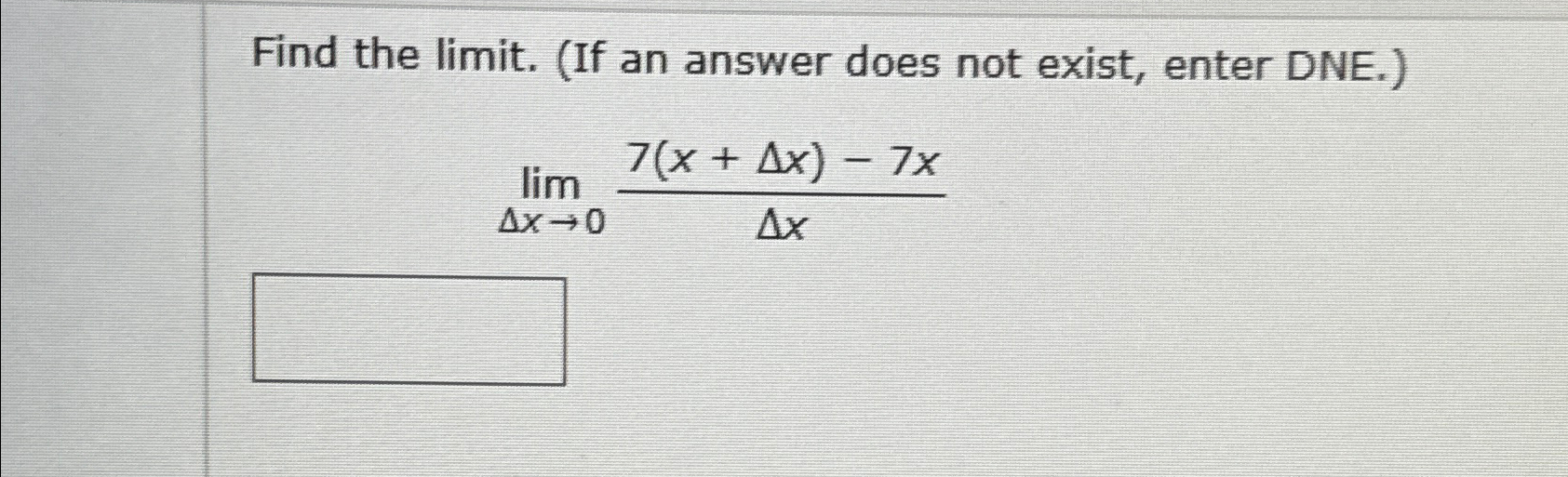 Solved Find the limit. (If an answer does not exist, enter | Chegg.com