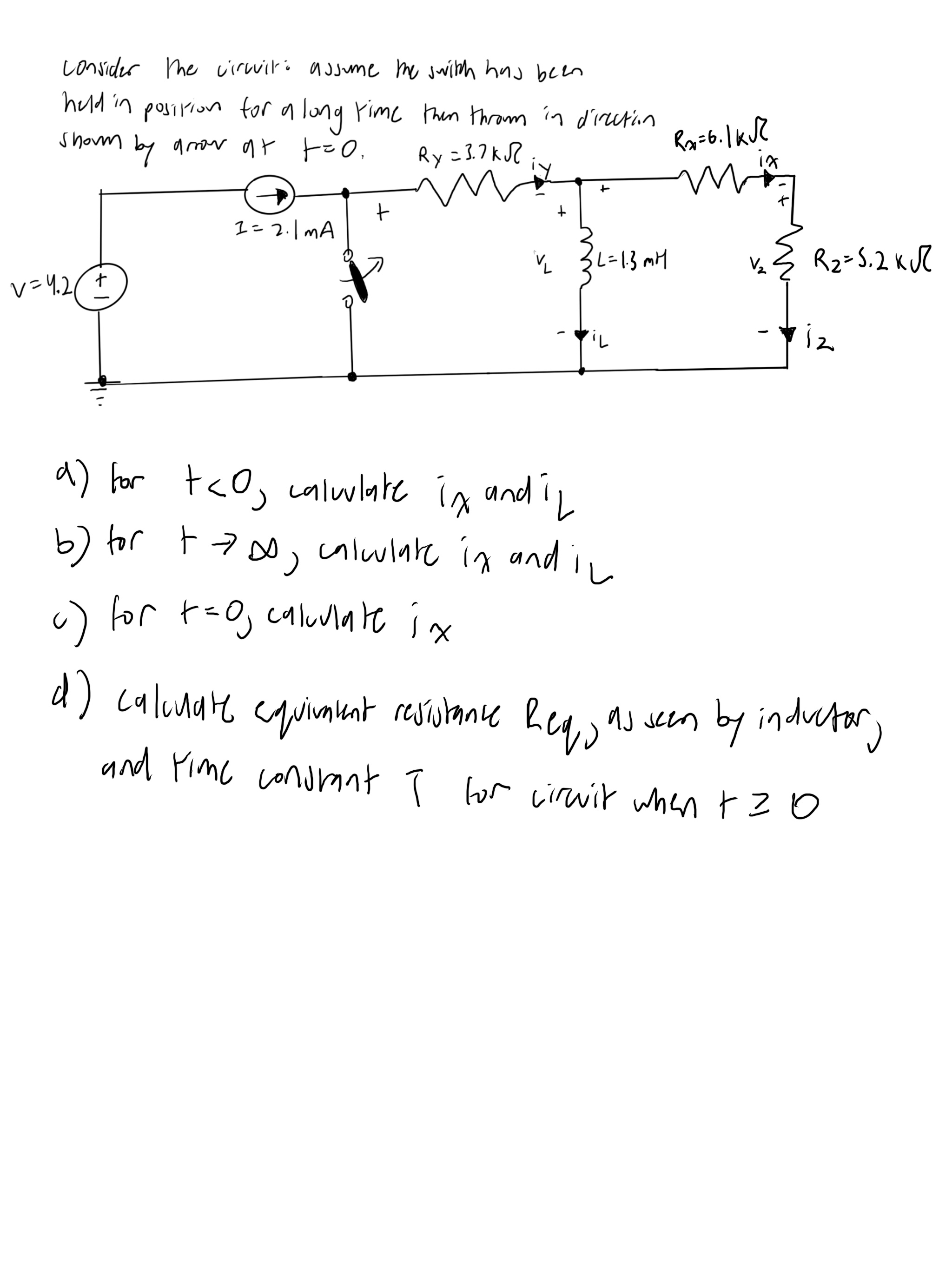 Solved electrical engineering and circuits question, please | Chegg.com