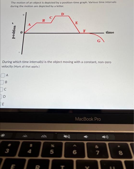 The Motion Of An Object Is Depicted By A