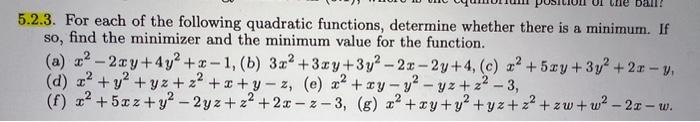 Solved 5.2.3. For each of the following quadratic functions, | Chegg.com