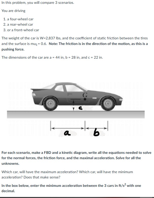 Solved In this problem, you will compare 3 ﻿scenarios. You | Chegg.com