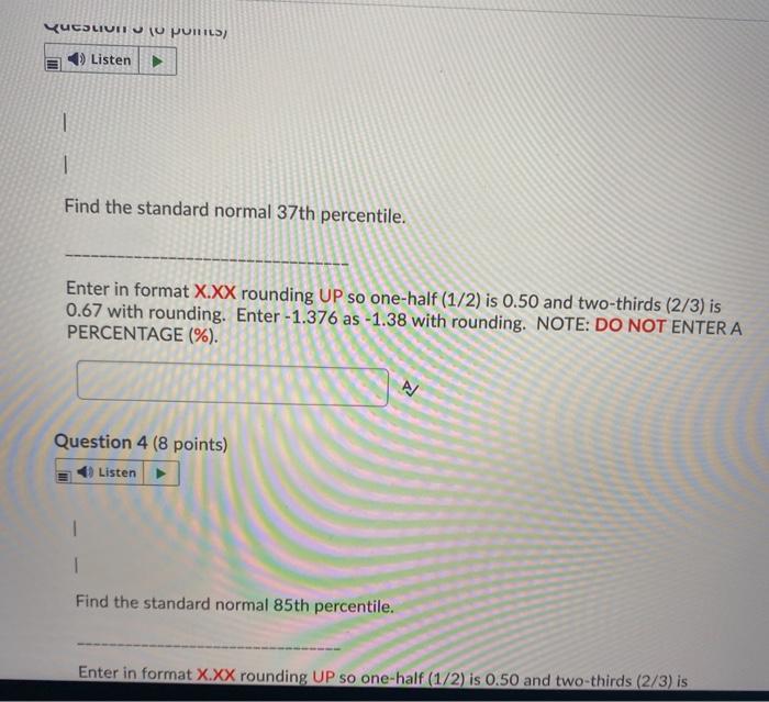 Solved LucLIUI JU PUNILS) Listen B | 1 Find the standard | Chegg.com