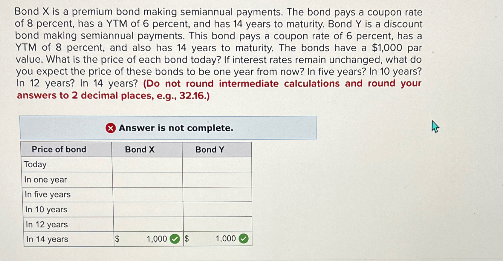 Solved Bond x ﻿is a premium bond making semiannual payments. | Chegg.com