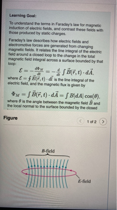 Solved Part A Consider the direction of the electric field | Chegg.com