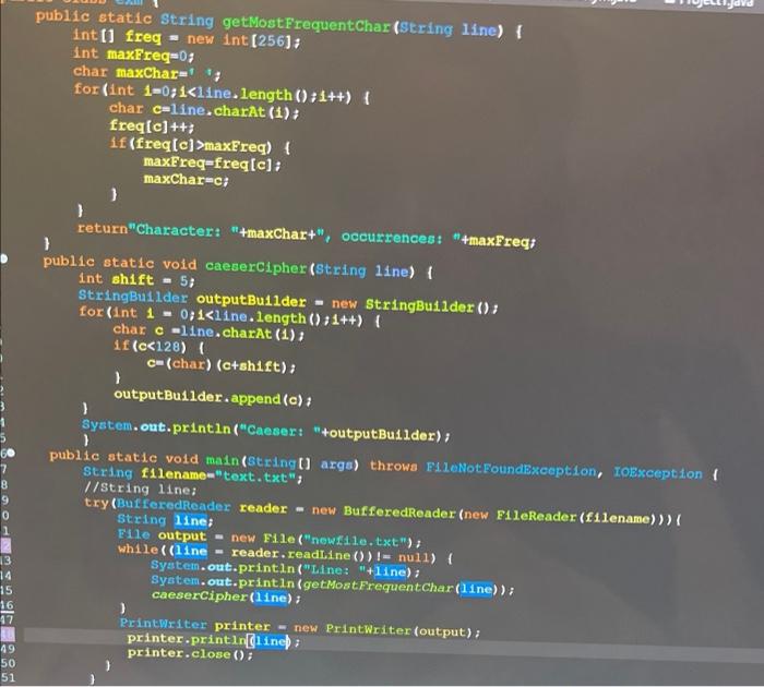 Solved how to write out the following in new file, ceased | Chegg.com
