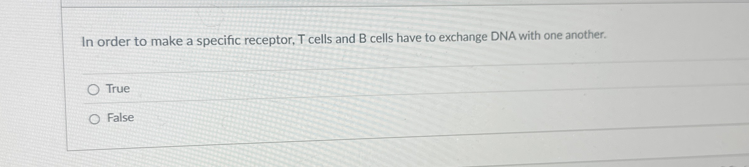 High Quality SOLUTION In order to make a specific receptor, T cells and B | Chegg.com