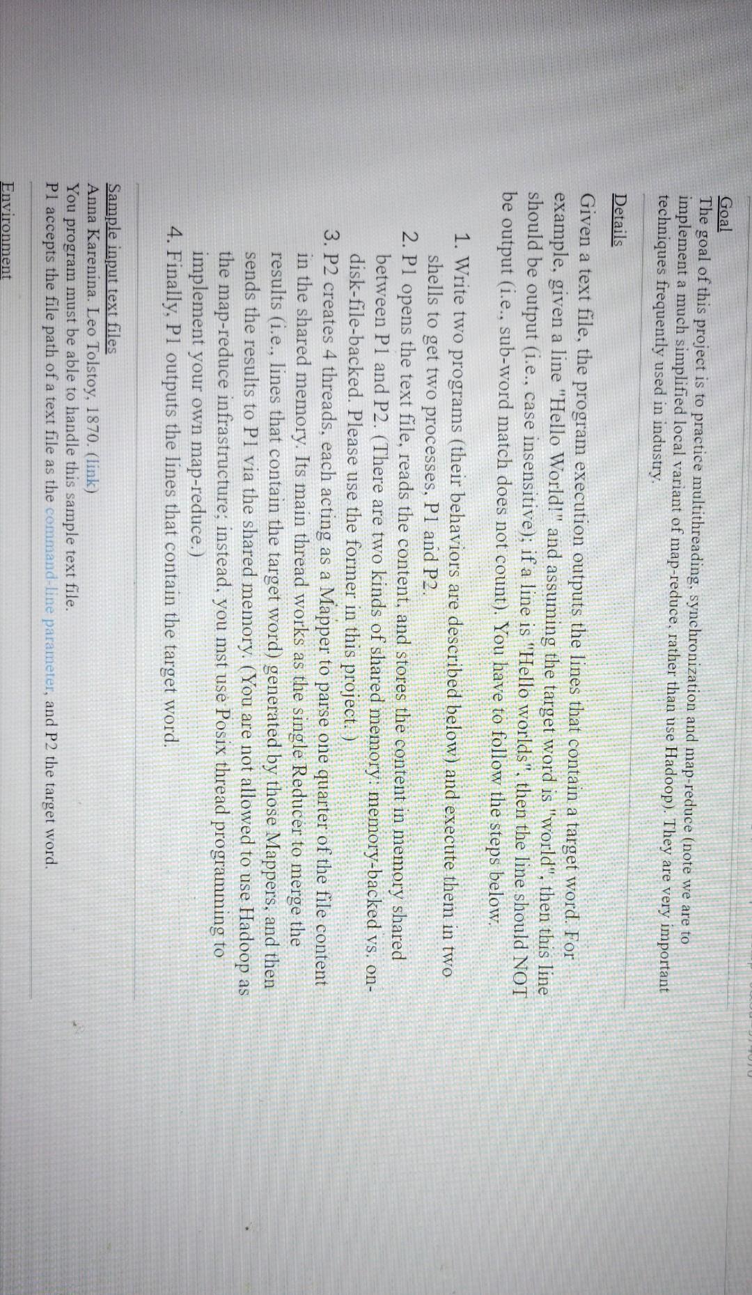 Solved Goal The goal of this project is to practice | Chegg.com