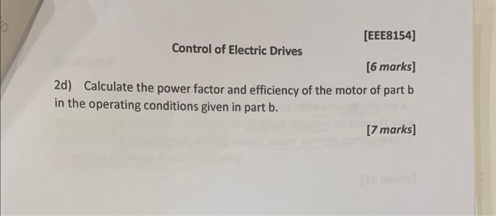 Solved Control of Electric Drives * answer should be same | Chegg.com