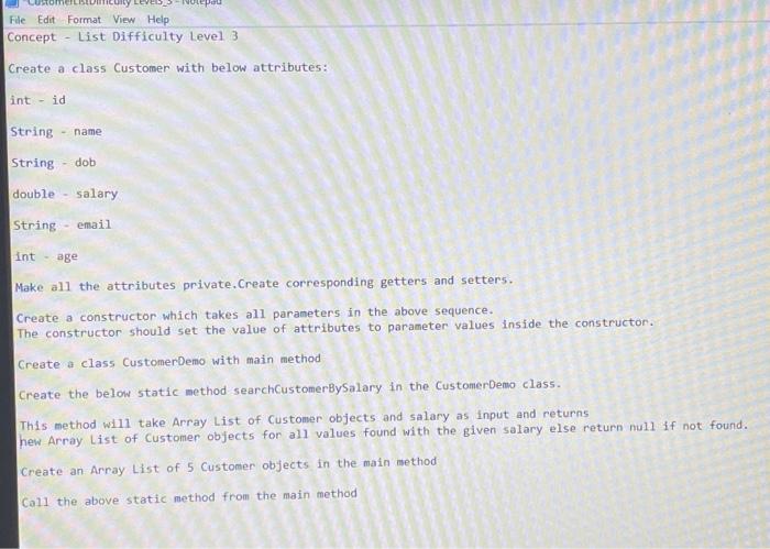 Solved File Edit Format View Help Concept List Difficulty | Chegg.com