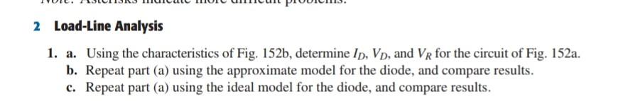 Solved 2 Load-Line Analysis 1. a. Using the characteristics | Chegg.com