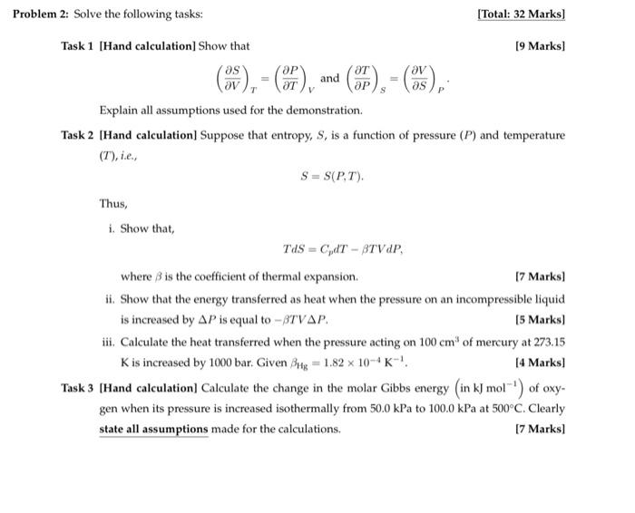 Solved Problem 2: Solve the following tasks: [Total: 32 | Chegg.com