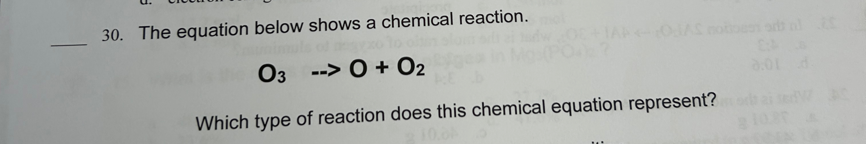 Solved The equation below shows a chemical | Chegg.com