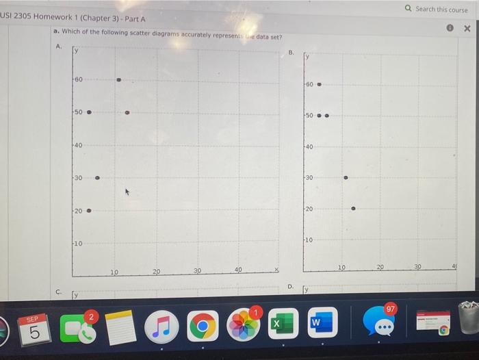 Solved ssignment: BUSI 2305 Homework 1 (Chapter 3) - Part A | Chegg.com