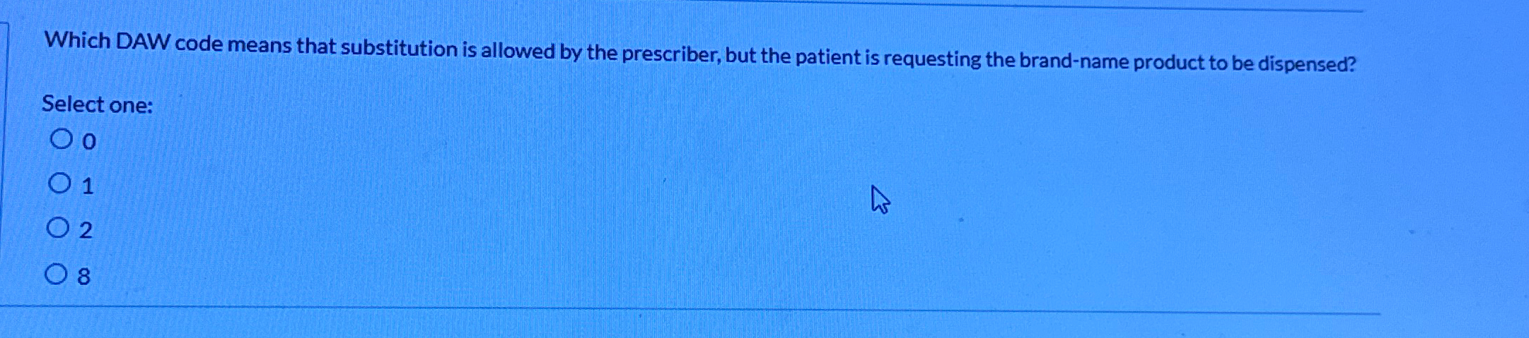 Solved Which DAW code means that substitution is allowed by | Chegg.com
