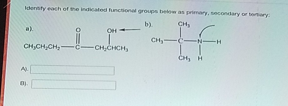 Solved Identify each of the indicated functional groups | Chegg.com