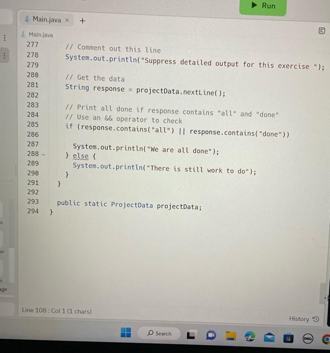 Main.java5. Main.java ×+ Main.java 115116117118/⋆⋆⋆ | Chegg.com