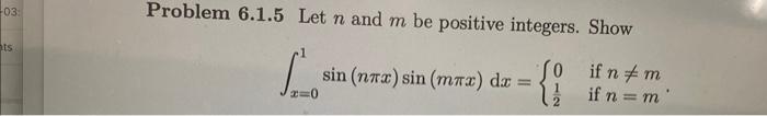 Solved Problem 6.1.5 Let n and m be positive integers. Show | Chegg.com