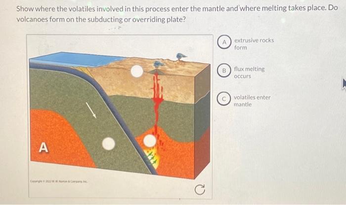 Solved Show where the volatiles involved in this process | Chegg.com