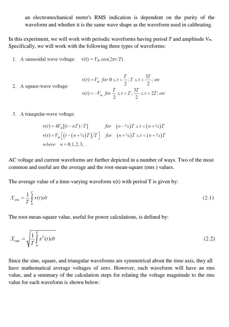 Solved INTRODUCTION: Waveforms of voltage and current that | Chegg.com
