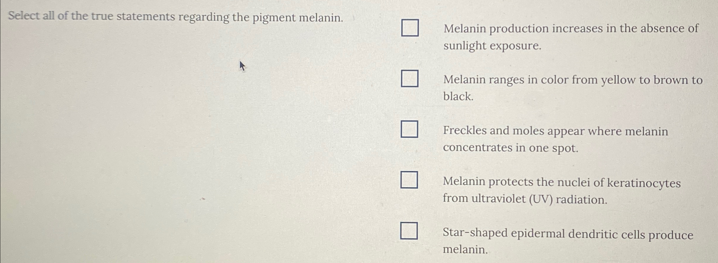 Solved Select all of the true statements regarding the | Chegg.com