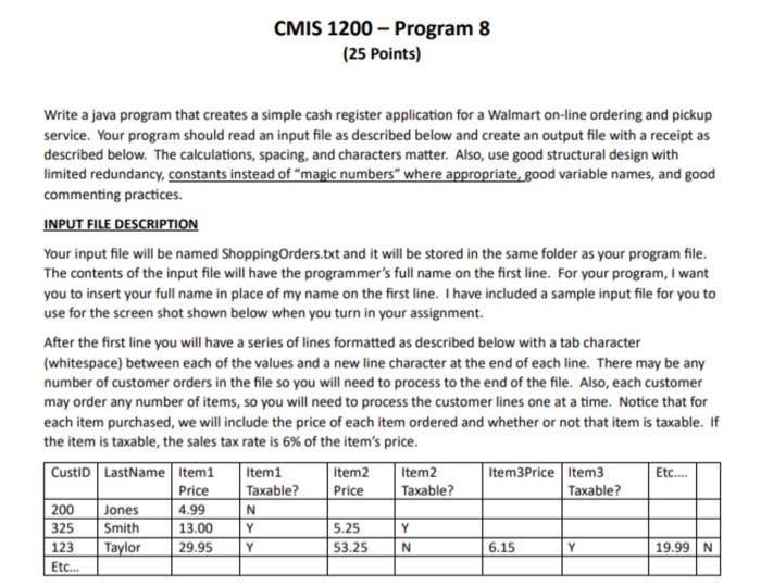 Solved Write a java program that creates a simple cash | Chegg.com