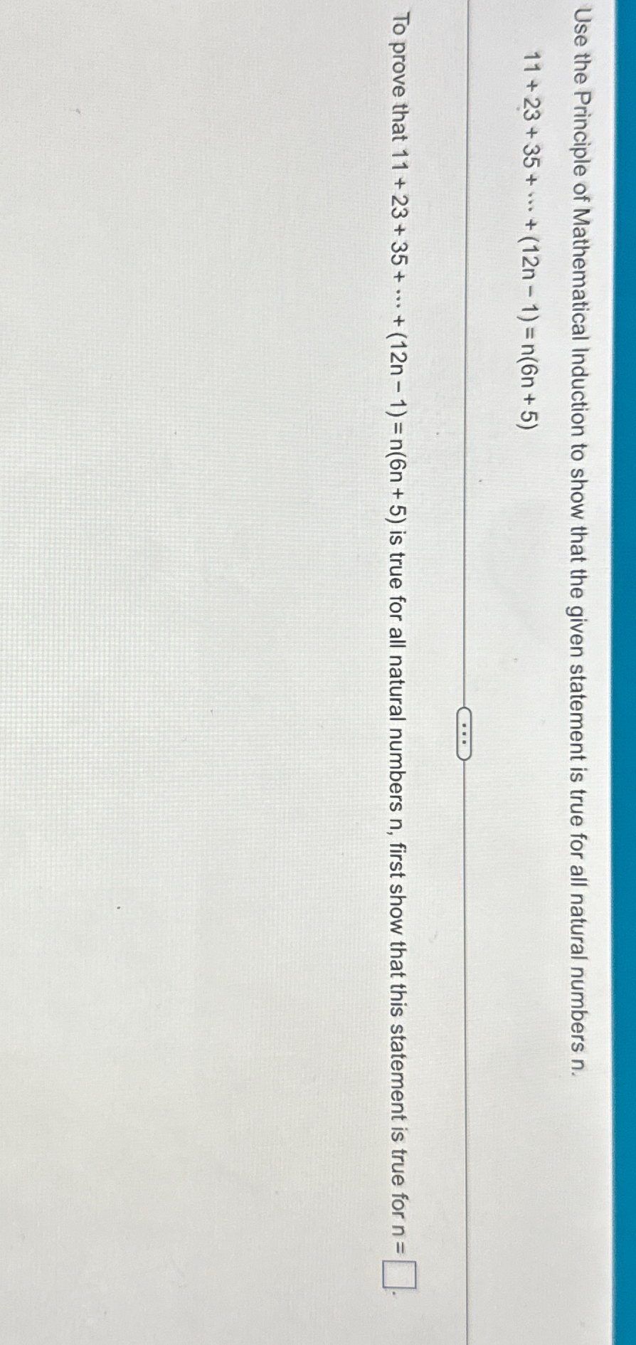 Solved Use the Principle of Mathematical Induction to show | Chegg.com