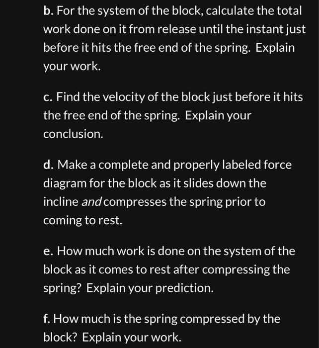 Solved A 2.50 kg block is given a brief shove down a | Chegg.com