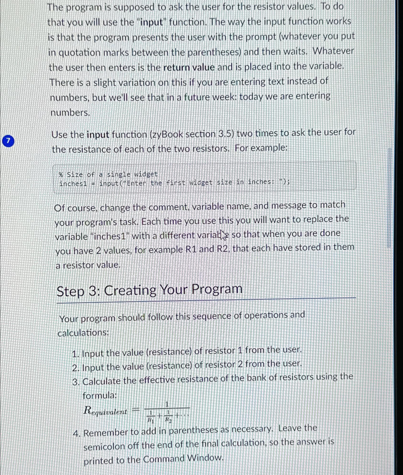 Solved The program is supposed to ask the user for the | Chegg.com