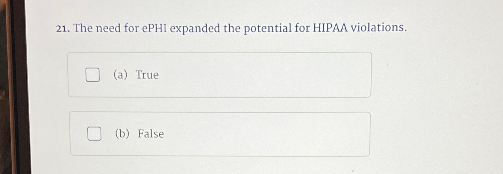 Solved The Need For Ephi Expanded The Potential For Hipaa