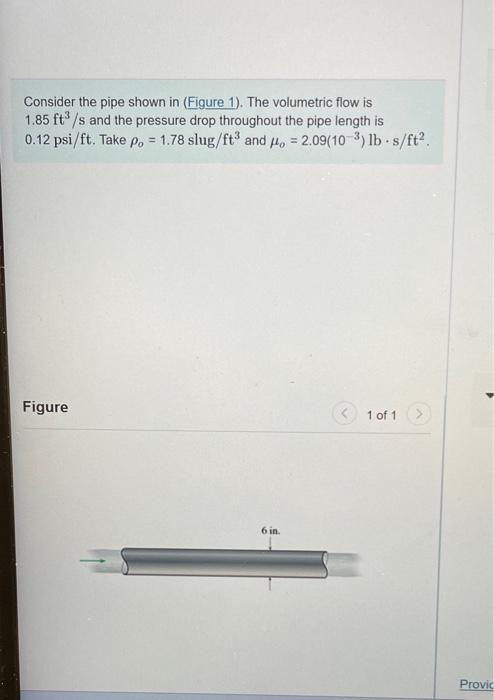 Solved Consider the pipe shown in (Figure 1). The volumetric | Chegg.com