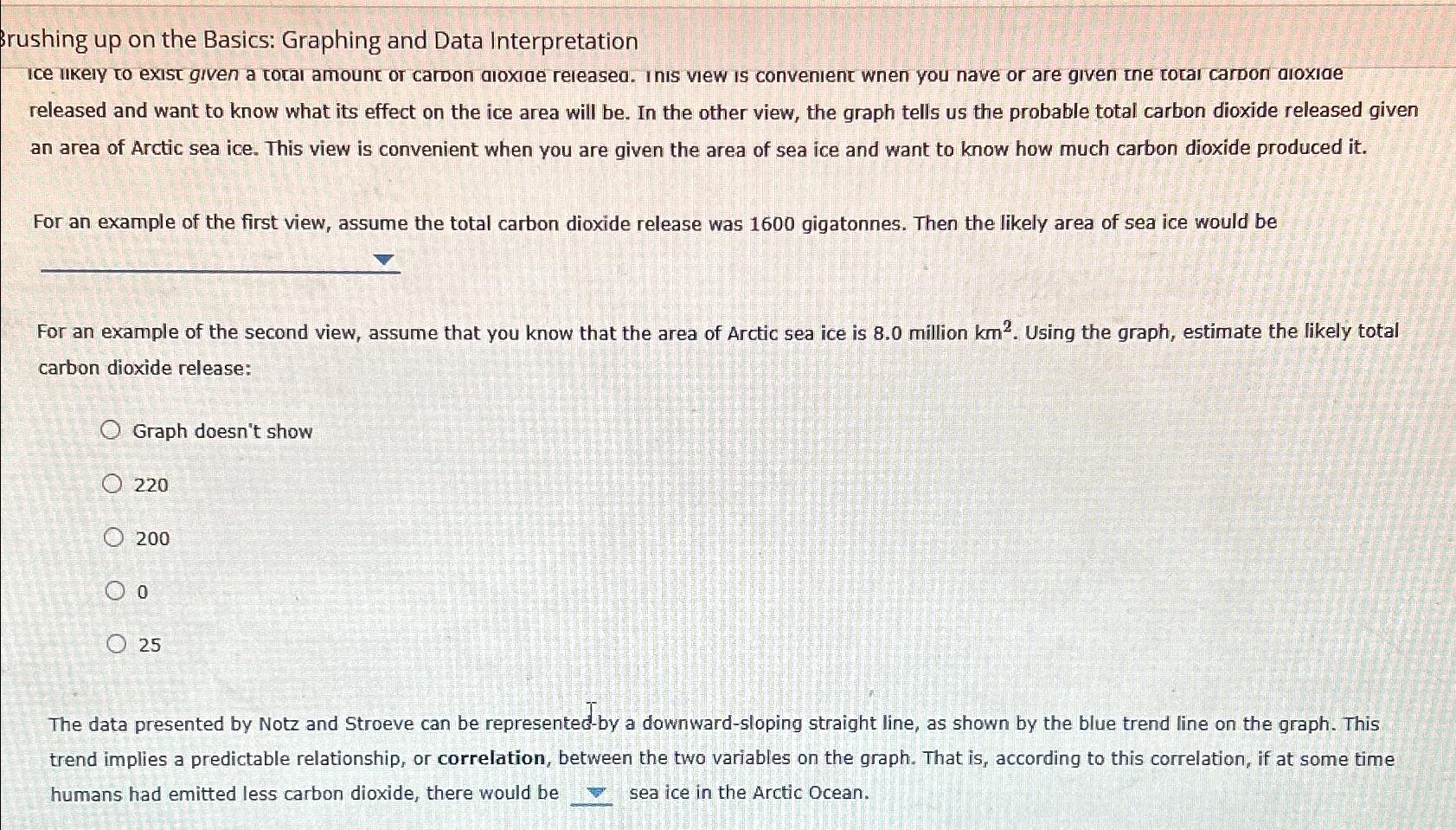 Solved Brushing up on the Basics: Graphing and Data | Chegg.com