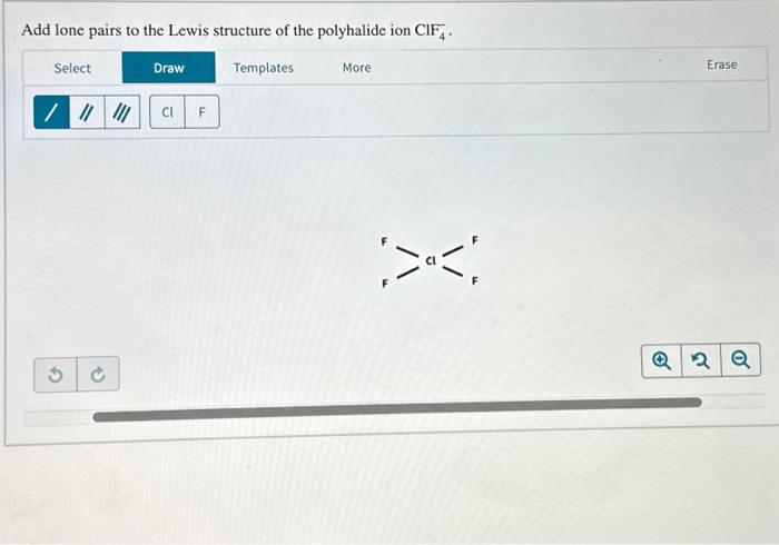 Solved Add lone pairs to the Lewis structure of the | Chegg.com