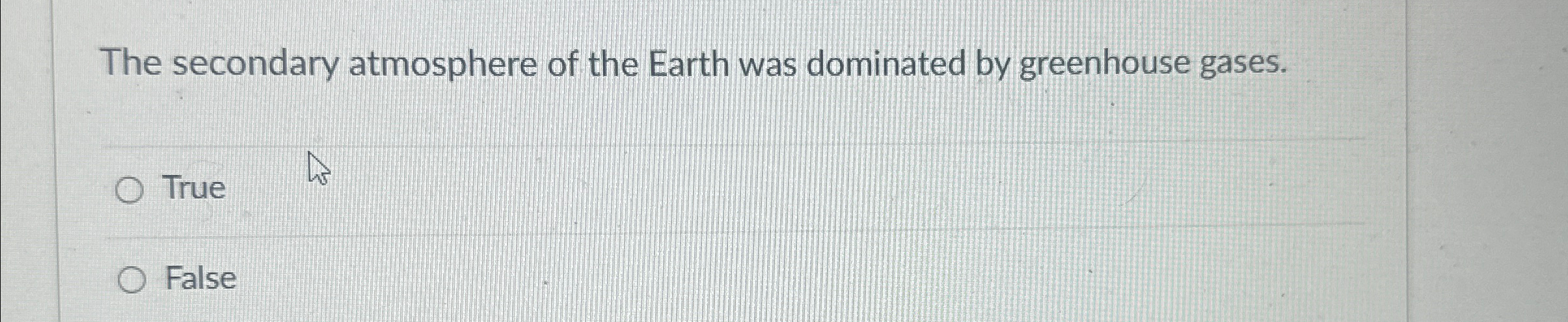 Solved The secondary atmosphere of the Earth was dominated | Chegg.com
